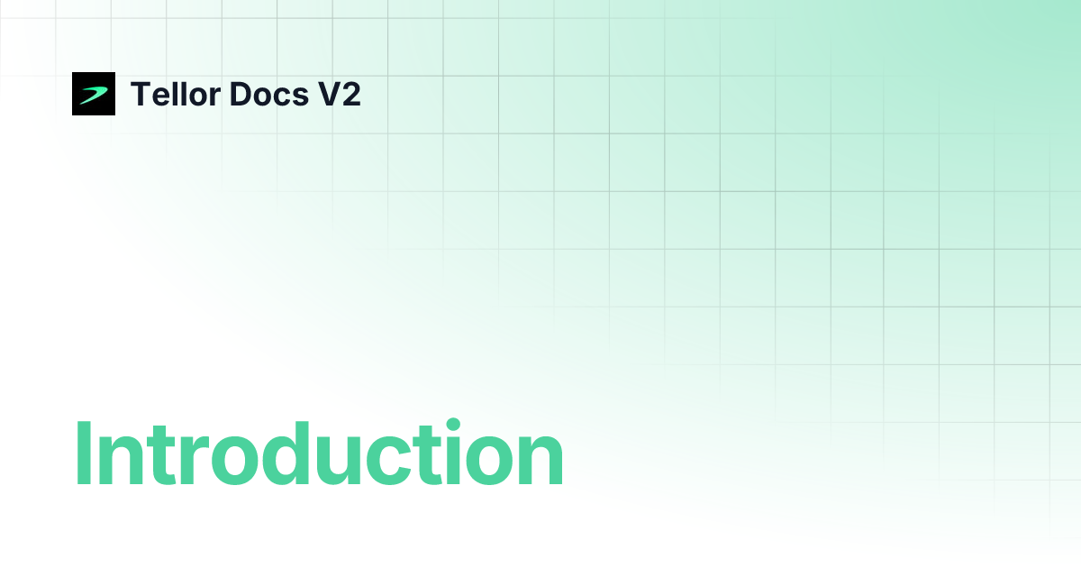 Introduction | Tellor Docs V2