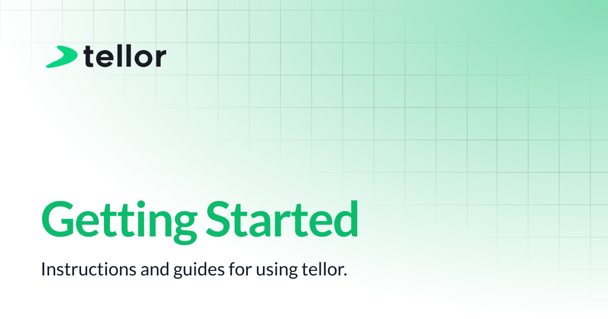 Getting Started | Tellor Docs